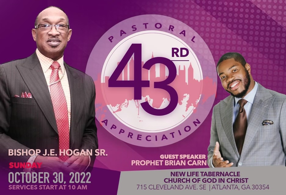 Bishop J.E. Hogan’s 43rd Pastoral Appreciation Service (Atlanta, GA ...