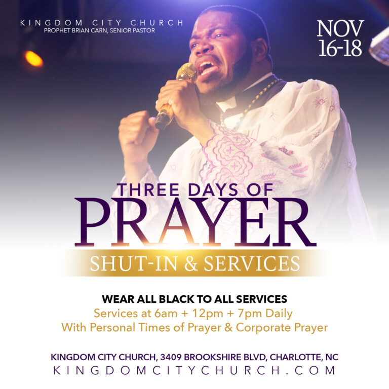 KCC Prayer Shut-In (Charlotte, NC) | Brian Carn Ministries