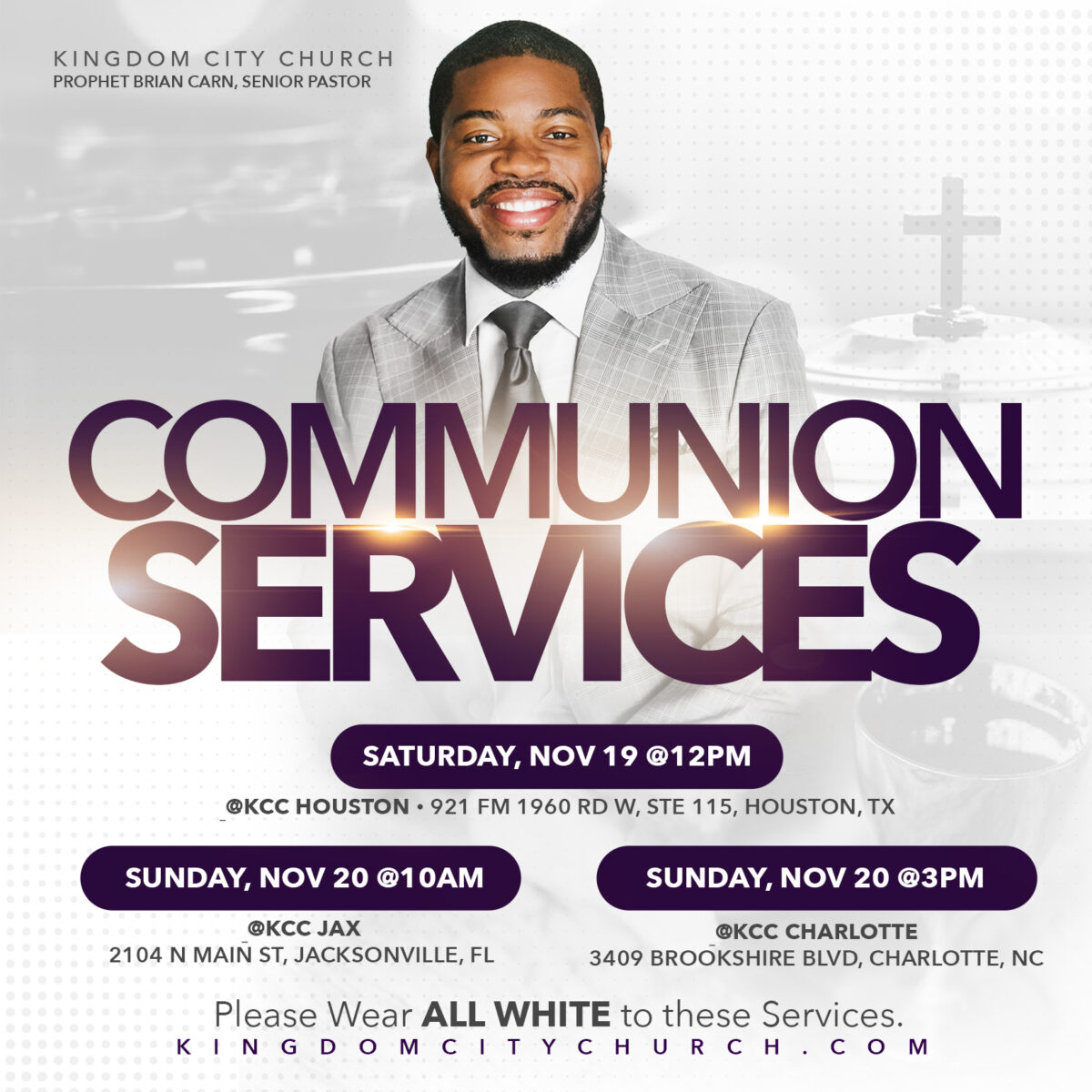 Communion Services @ KCC | Brian Carn Ministries