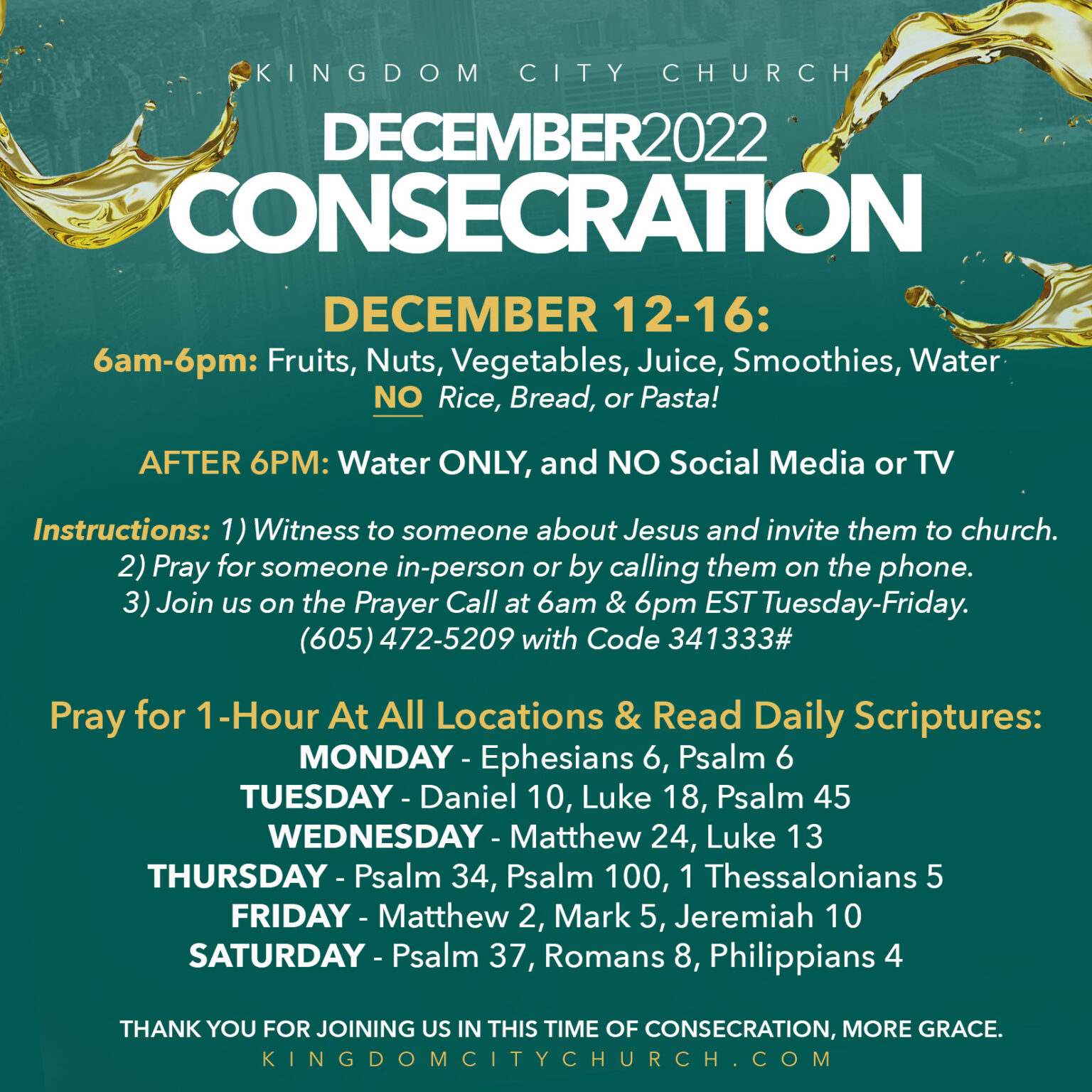 December Consecration Instructions Brian Carn Ministries December Consecration Instructions Brian Carn Ministries