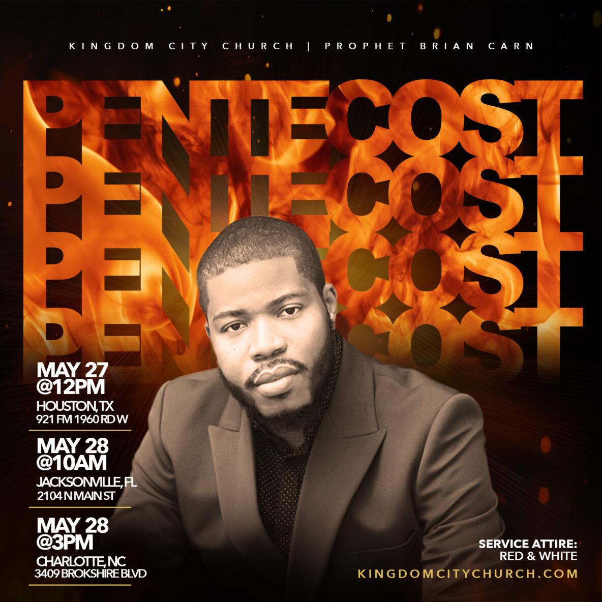 KCC Pentecost Experience (ALL Locations) | Brian Carn Ministries