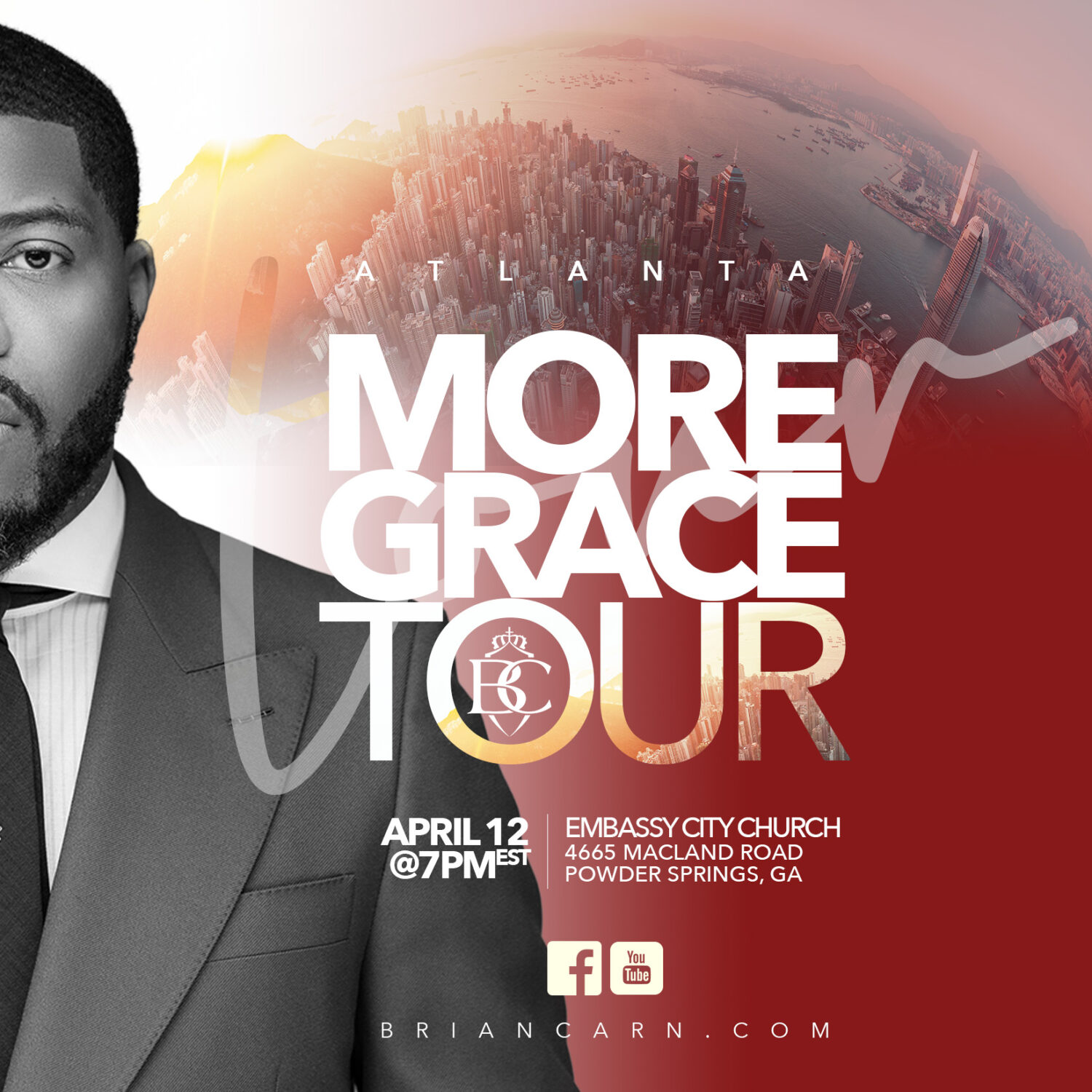 BCM MORE GRACE TOUR (Atlanta, GA) | Brian Carn Ministries