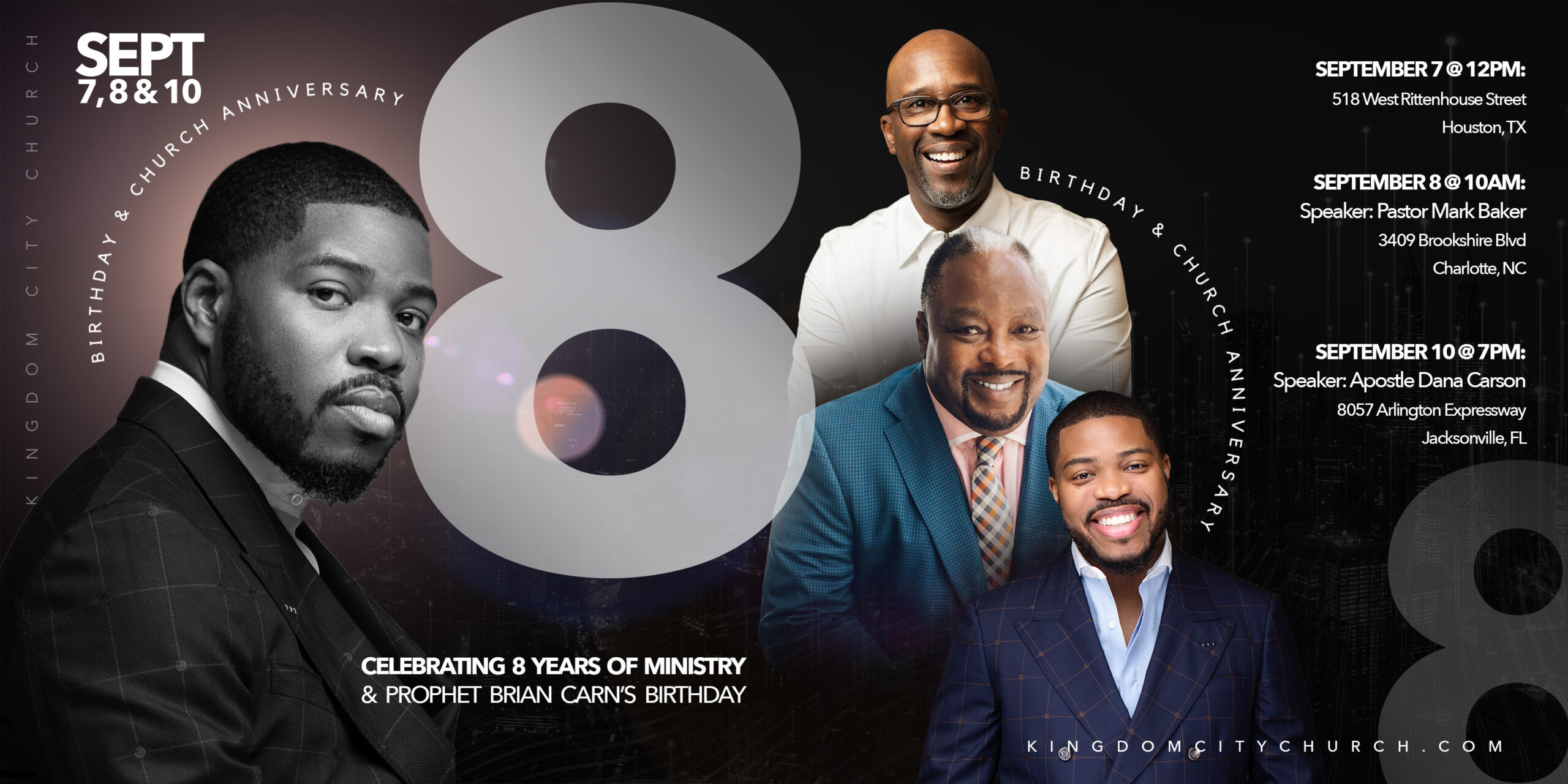 KCC 8th Anniversary & Prophet’s Birthday Celebration | Brian Carn Ministries