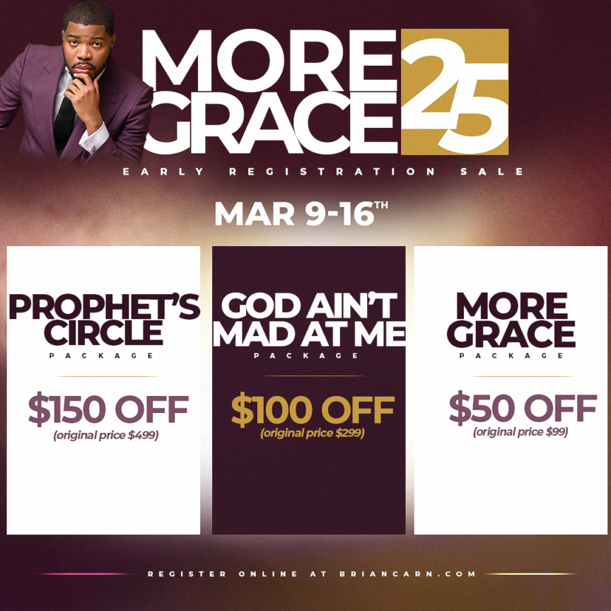 More Grace Conference 2025 (Charlotte, NC) | Brian Carn Ministries
