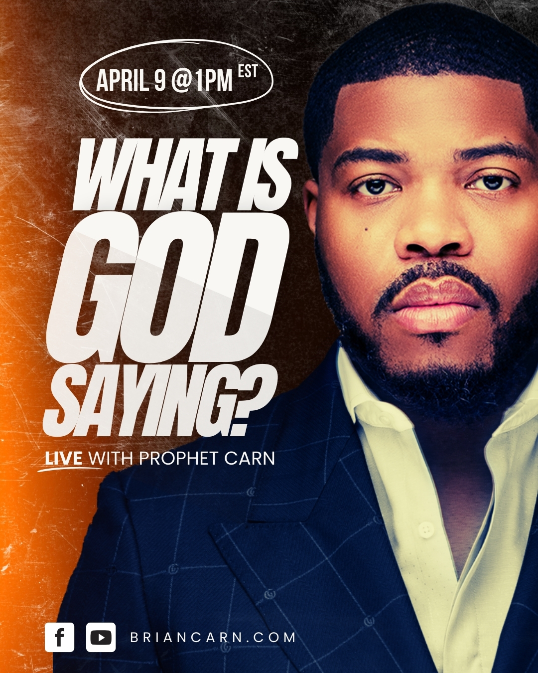 What is God Saying? LIVE with Prophet Carn | Brian Carn Ministries