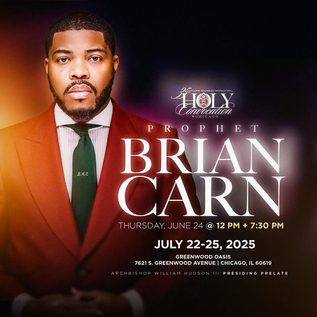 Itinerary | Brian Carn Ministries